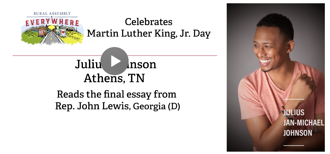 John Lewis's last letter, a reading — Rural Assembly